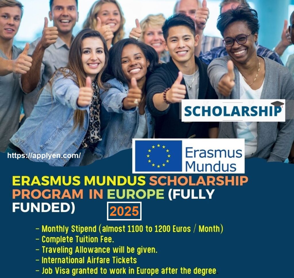 Erasmus Mundus Scholarship Program 2025-2026 In Europe | Fully Funded – Careers